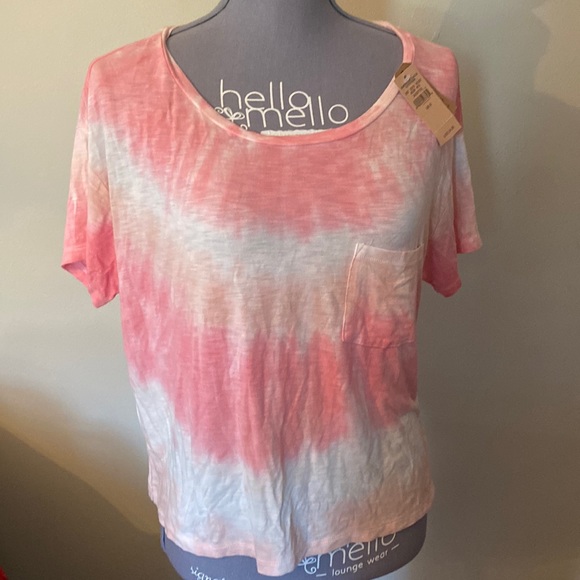 American Eagle Outfitters | Tops | Nwt American Eagle Tie Die Pink White Crop Top | Poshmark